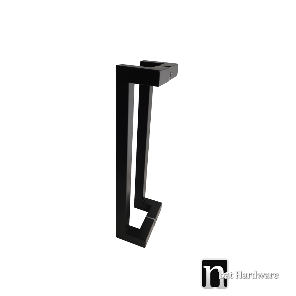 Matt Black 1000mm U Shaped Entry Door Pulls | nBat Hardware